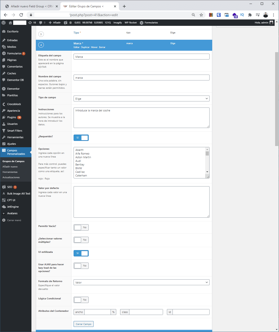ACF: custom fields, custom posts y custom taxonomies en WordPress ACF: custom fields, custom posts y custom taxonomies en WordPress