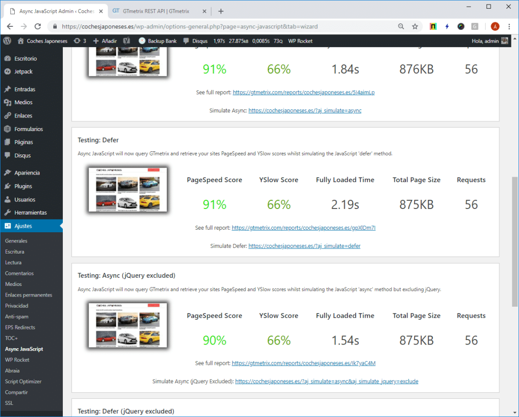 Como Optimizar la carga de JavaScript y CSS en WordPress
