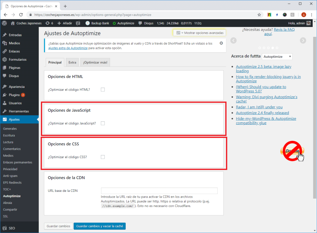 Como Optimizar La Carga De Javascript Y Css En Wordpress 0958